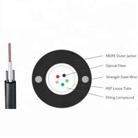 China OEM GYXTY 12 Core Black PE Outer Central Loose Tube Outdoor  Aerial and Duct SM Fiber Optic Cable for sale