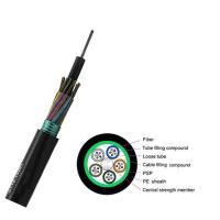 China Loose Tube Stranded GYTS Outdoor Aerial and Duct 8 Core Single Mode Fiber Optic Cable for sale