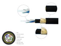 China Black 96 Cores ADSS Breakout Fiber Optic Cable Double Outer Sheath For Power Telecommunication for sale
