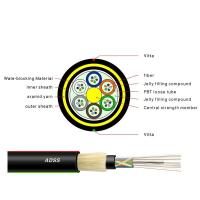China All Dielectric Self Supporting Outdoor Aerial ADSS 144 Core Fiber Optic Cable Span 100-1000m for sale