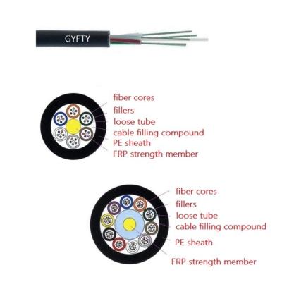 China GYFTY 10 Core Loose Tube Non - Metallic & Non - Armored Outdoor Fiber Optic Cable for sale