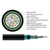 China GYTS53 Outdoor  Fiber Optic Cable Types Double  Armoured Direct Buried cable for long distance communication for sale
