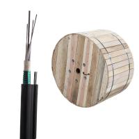 China Aerial GYTC8S Loose Tube 6 Core Single Mode Armoured Fiber Optic Cable for sale