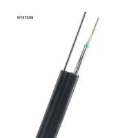 China GYXTC8S HDPE black outer Sheath  Outdoor Fiber Optic Cable Uni-tube Figure 8 Shape Single Wire Messenger for sale