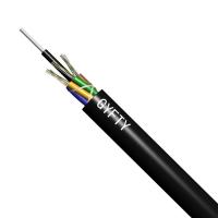 China Black Aerial Single Mode GYFTY 6/12/24 Pair FRP Loose Tube Optical Fibre Cable for sale