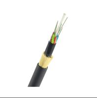 China Black PE Sheath 100 Span 48 Cores G652D ADSS Dielectric Fiber Optic Cable for sale
