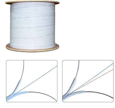 China Single Mode Drop Wire Fiber Optic 2 Core Outdoor Self Supporting Easy To Install for sale
