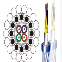 China Overhead Ground Wire OPGW Cable Aluminum Clad Steel Wire Optical Fiber OPGW Cable for sale