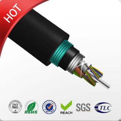 China Double Armoured Outdoor Fiber Optic Cable GYTA53 Single Mode Compact Structure for sale