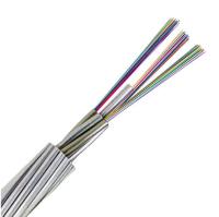 China 24/48 Core OPGW Fiber Optic Cable Single Mode G652d Power Opgw Aeirlal Wire for sale