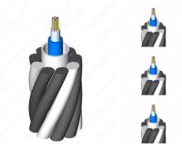 China 24/48 Core OPGW Fiber Optic Cable Single Mode G652d Power Opgw Aeirlal Wire for sale