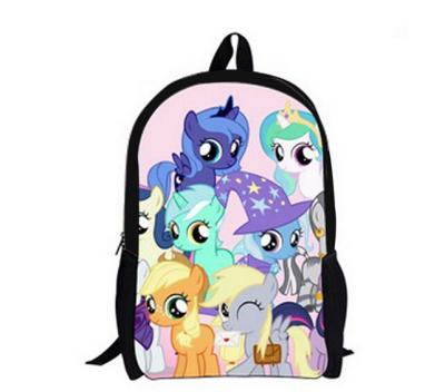 China Little Pony Cartoon school bag for sale