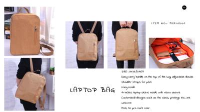 China ECO-Friendly washable kraft paper 14 inches laptop bag for sale