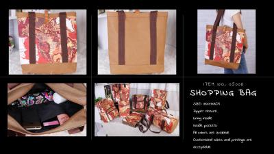 China ECO-Friendly washable kraft paper shopping bag for sale