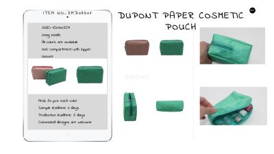 China dupont tyvek cosmetic bag, makeup bag, purse for sale