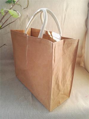 China washable kraft paper shopping bag, tote bag for sale