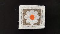 China Handmade Cotton Crochet Flower Patches, DIY Embroidery Patches, Clothing Bag Accessories, Sewing Decorations for sale