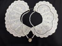 China Ethnic Style Necklace Cotton Embroidery 3D Collar  for Women's Clothing with  Two-piece Collar Decoration for sale