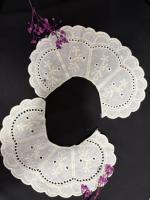 China Ethnic Style Necklace Cotton Embroidery 3D Collar  for Women's Clothing with  Two-piece Collar Decoration for sale