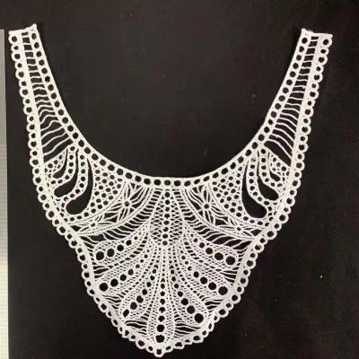 China MILK YARN Polyester Lace Clothing Accessories with Elegant Design Neckline and Collar for House Decoration for sale