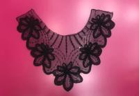 China Exquisite neckline Clothing Accessories Polyester Mesh Tulle Organza Fabric Collar for Wedding Women Dresses Fabric for sale