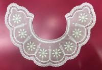 China Exquisite neckline Clothing Accessories Polyester Mesh Tulle Organza Fabric Collar for Wedding Women Dresses Fabric for sale