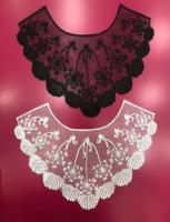 China Exquisite neckline Clothing Accessories Polyester Mesh Tulle Organza Fabric Collar for Wedding Women Dresses Fabric for sale