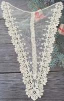 China Hot Sale Neck Lace Trim  Neckline  Water Soluble  Crochet Mesh  Neckline   for Ladies' Garments for sale