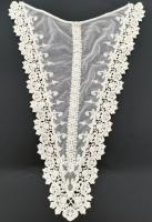 China Hot Sale Neck Lace Trim  Neckline  Water Soluble  Crochet Mesh  Neckline   for Ladies' Garments for sale