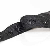 China High End Concealed Buckle Strap DIY Fabric Handmade Accessories Black White Plastic Buttons for Baby Mother's Press Button for sale