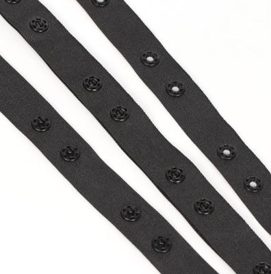 China High End Concealed Buckle Strap DIY Fabric Handmade Accessories Black White Plastic Buttons for Baby Mother's Press Button for sale