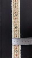 China Ethnic Style New Handmade Beaded Stone Beads Lace Trimming Ribbon Fabric Strip for DIY Clothing Accessory for sale