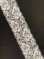 China Elastic Lace Trimming White Handmade DIY Fabric Sofa Curtain Material Lace Trimming Accessories for sale