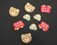 China Cartoon Animal Embroidery Fabric Patch for Clothing Accessories Dot Design Accessory Patches for sale