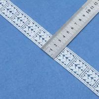 China High Quality White Cotton Edge Embroidery Lace Ribbon Factory Price Hot Sale for Clothing Crochet for sale
