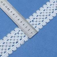 China High Quality White Cotton Edge Embroidery Lace Ribbon Factory Price Hot Sale for Clothing Crochet for sale