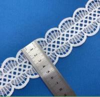 China High Quality White Cotton Edge Embroidery Lace Ribbon Factory Price Hot Sale for Clothing Crochet for sale