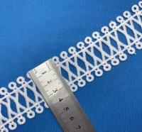 China High Quality White Cotton Edge Embroidery Lace Ribbon Factory Price Hot Sale for Clothing Crochet for sale