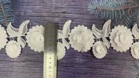 China 3D Flower Designs Milk Yard Water Soluble Embroidery Lace Trim for Wedding Dresses for sale