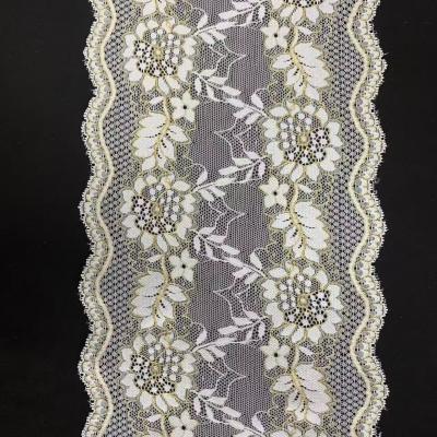 China High-Grade Imported Golden Thread Light Thin Lace Fabric for Wedding Dress Clothes Hair Accessory Premium Wedding Accessory for sale