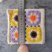 China Children's Clothing Chain Embroidery Patches Hand Crochet Lace Pocket Decoration Label Flower Edge Customizable for sale