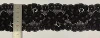 China Wholesale Floral Lace Trim 6cm Stretch Elastic  Nylon Spandex Decorated Elastic Lingerie Trim in White for sale