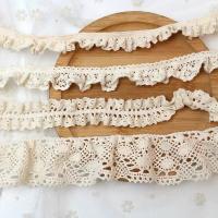 China Elastic Cotton Yarn Handmade Fabric with Lace Trim Socks and Bottom Curtain Hem Decorative Applique Elegant Lace Accessories for sale