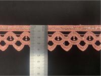 China European Style Luxury High-End Water-Soluble Lace Decorated with Intricate Sequins for sale