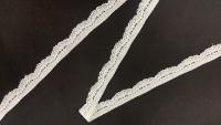 China High Quality Thick Lace Trim 1.5 cm Spandex Nylon  Elastic Lace Trim for Ladies' Garments for sale
