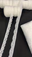 China High Quality Thick Lace Trim 1.5 cm Spandex Nylon  Elastic Lace Trim for Ladies' Garments for sale
