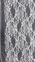 China High Quality White Nylon Lace Fabric with Eco-Friendly 3D Soft Flower Embroidery Trim for Wedding Evening Dresses Shoes Bags for sale