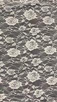China Simple White Lace Fabric Nylon Soft Flower Embroidered Lace Fabric Trim for Wedding or Evening Dresses for sale