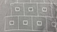 China 100% Cotton White Soft Breathable Lace Fabric Square Pattern Lace for House Decoration for sale