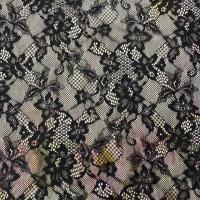 China Imported Soft High Elasticity Lace Mesh Fabric Plain Color Hollow Without Hooking for Silk Base T-shirt Dresses for sale